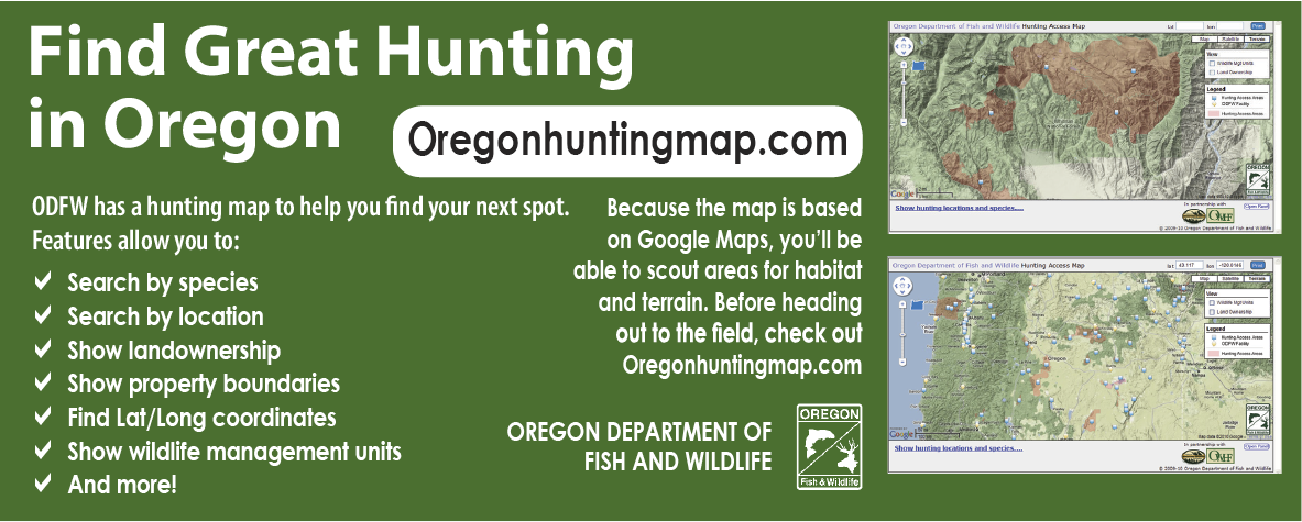Map Availability - Oregon Hunting | eRegulations